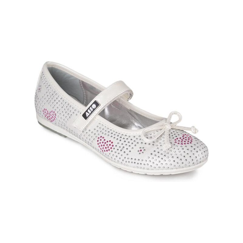 Asso Ballerina con Strass Ballerine bambina Bianco - Stileo.it