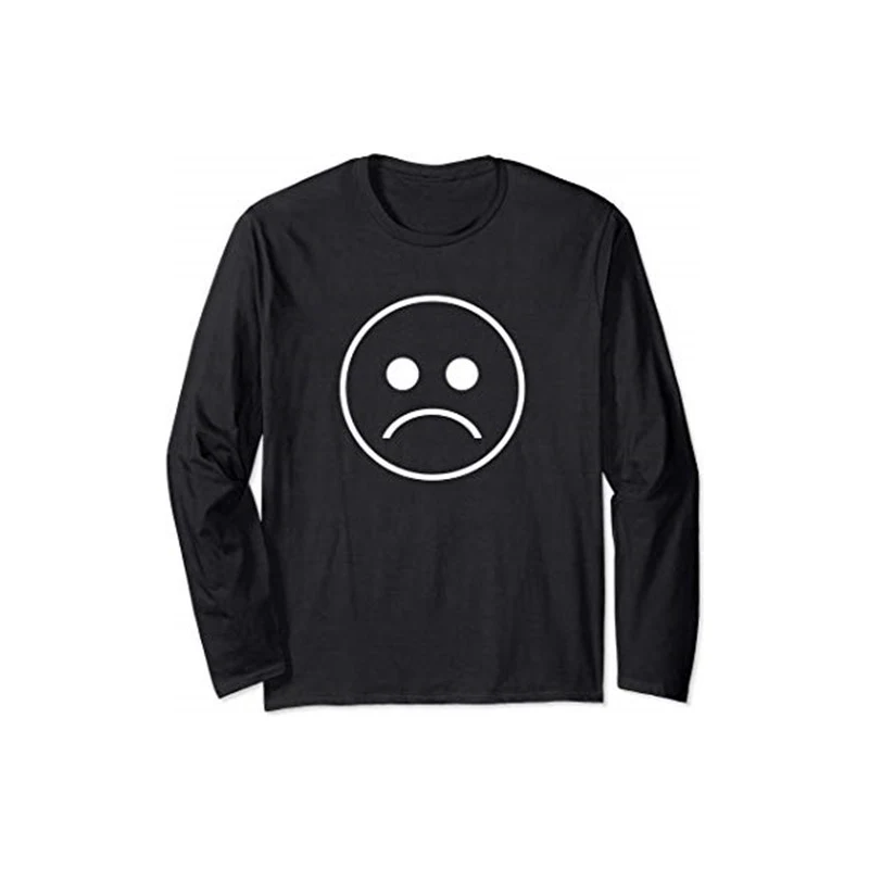 Aesthetic Vaporwave Sad Boi Sad Face Sadboi Egirl Eboy Maglia a Manica ...