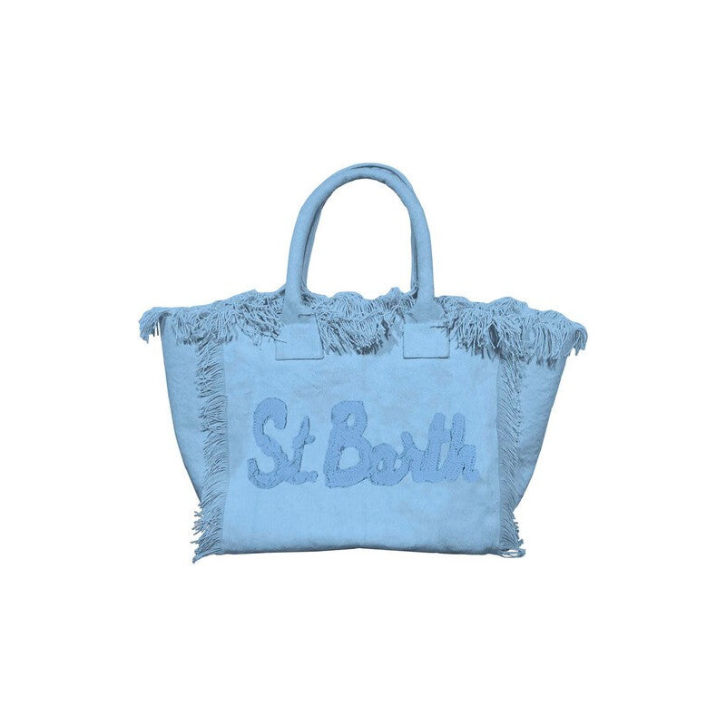 Mc2 Saint Barth borsa vanity patch azzurra - Stileo.it