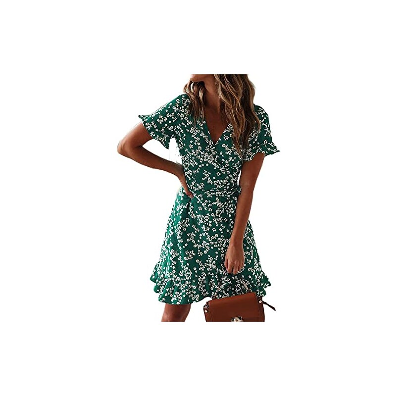 Yutdeng Vestiti Donna Estivi Corti Vestito Donna Estivi Sexy Corta ...