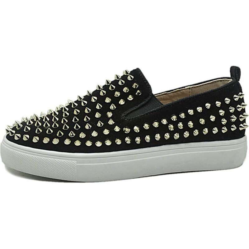 XIGUAK Scarpe da Ginnastica Grosse da Donna Rivetti di Moda Goth Rock ...