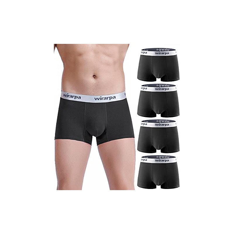 wirarpa Mutande Boxer Uomo Cotone Mutande Intimo Elasticizzato - Stileo.it