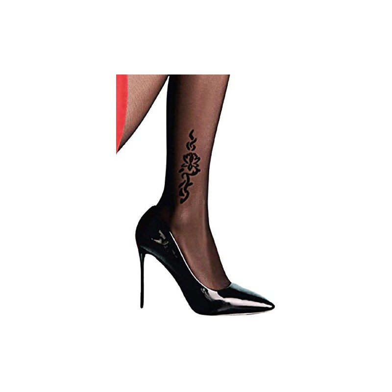 Giulia Collant Donna Effetto Tatuaggio sulla caviglia 40 denari modello ...