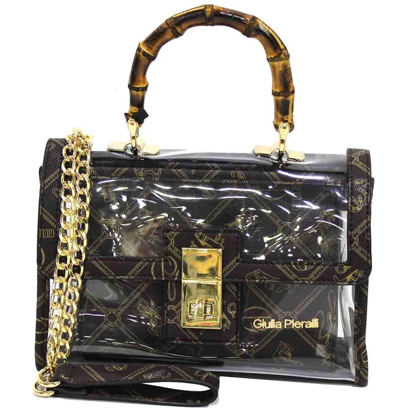 Giulia Pieralli Borsetta Donna a Mano in Pvc Trasparente Con Borsello ...