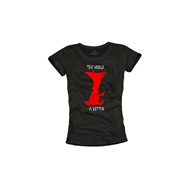 MAKAYA This World is Rotten T Shirt - Ryuk Shinigami Magliette Donna ...