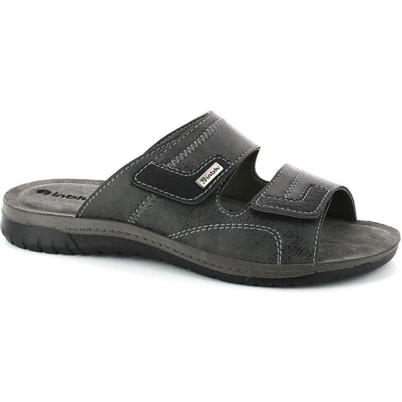 inblu Ciabatte Flessibili Uomo MOD. ID-02 Antracite Plantare in Vera ...