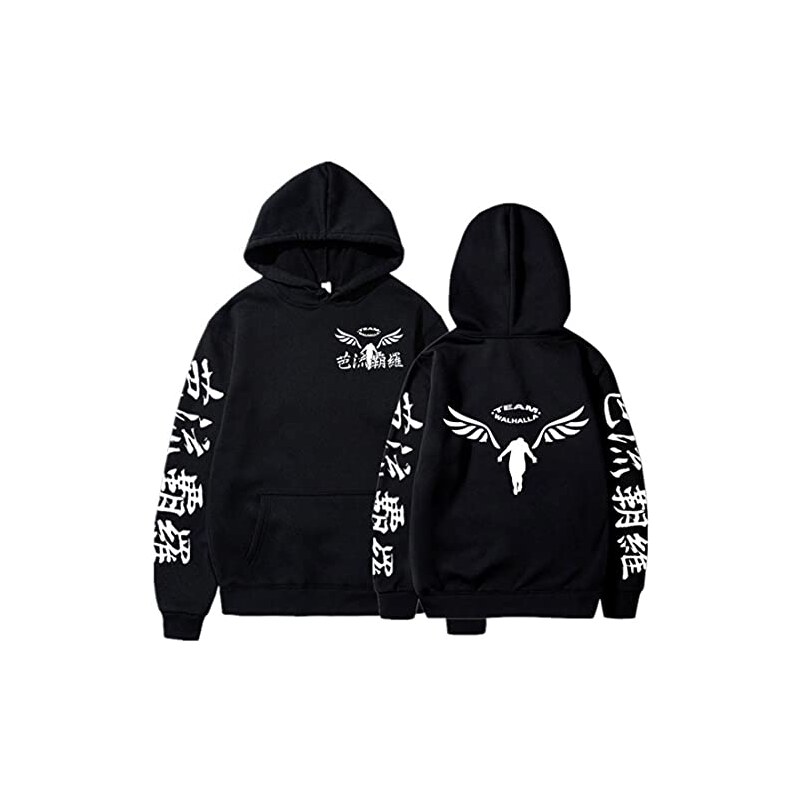 FLYCHEN Uomo Felpa con Cappuccio Tokyo Revengers con Colori Caramelle ...