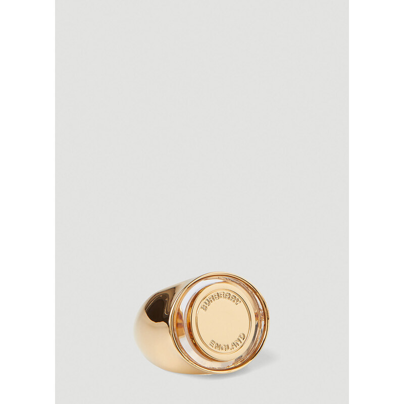 Burberry Embossed Signet Ring in Gold | LN-CC female Gold 90% gold ...