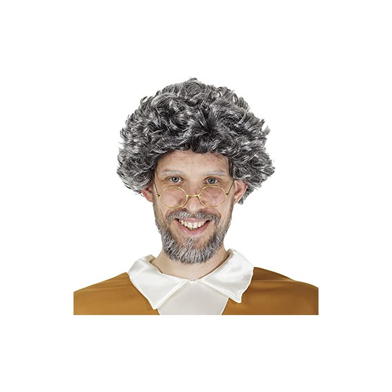Pegasus Parrucca di Carnevale Adulto Travestimento nonnino mastro ...
