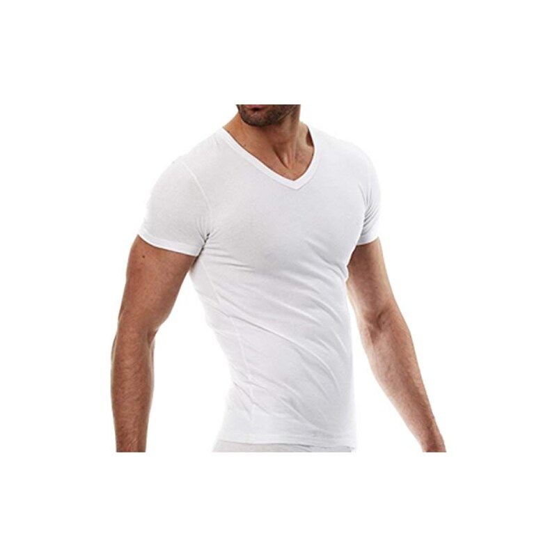 Sergio Tacchini, Set da 6 Magliette Intime Uomo in Cotone Elasticizzato ...