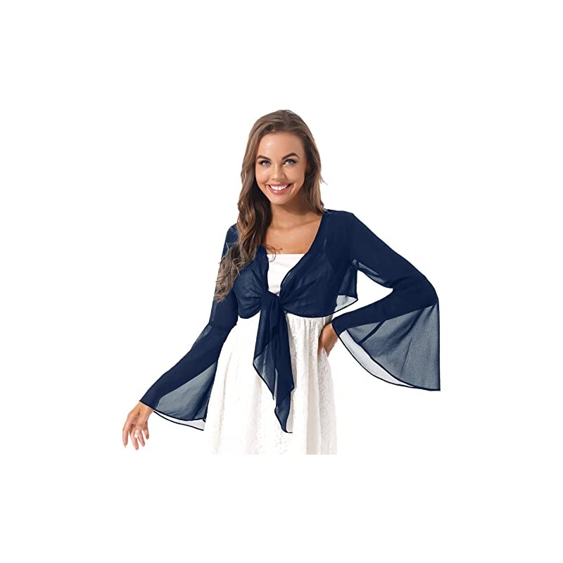 TiaoBug Cardigan da Cerimonia Donna Elegante Chiffon Coprispalla con ... TiaoBug Cardigan da Cerimonia Donna Elegante Chiffon Coprispalla con ...
