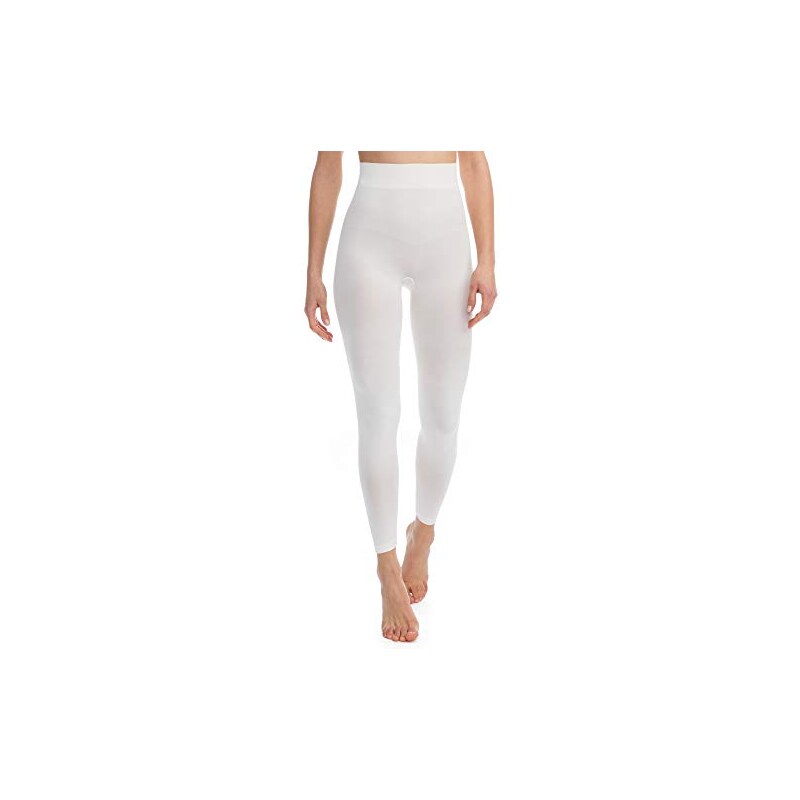 FarmaCell Bodyshaper 609B (Avorio, S/M) Leggings Modellante con pancera ...