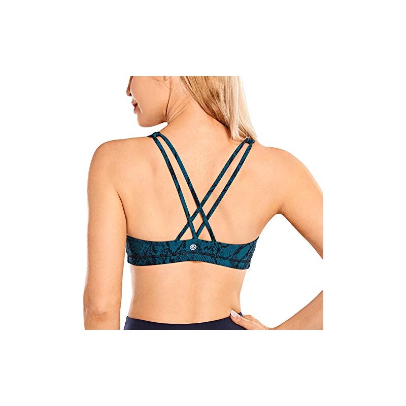 Crz Yoga Donna Imbottito Reggiseno Sportivo Yoga Spalline Incrociate