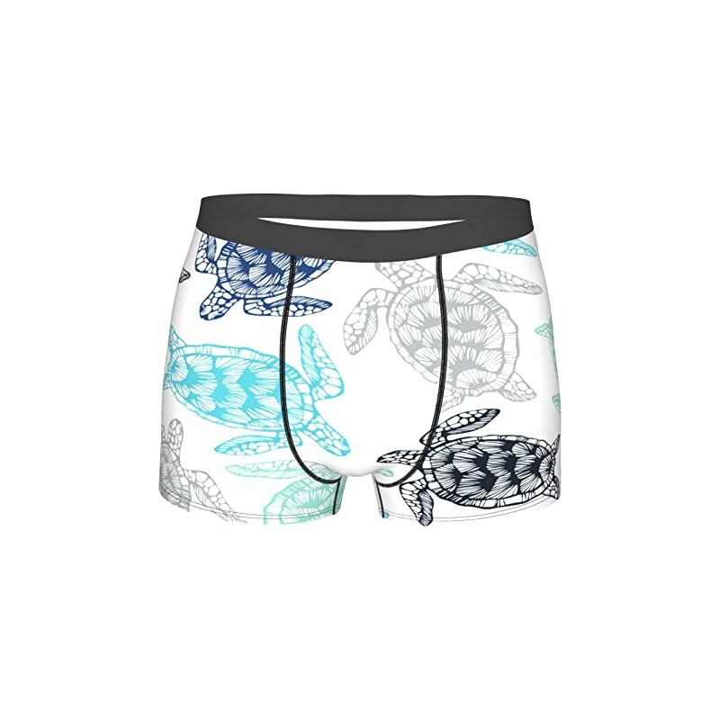 917 Boxer A Pantaloncino da Uomo Modello retrò Tartaruga Marina Mutande ...