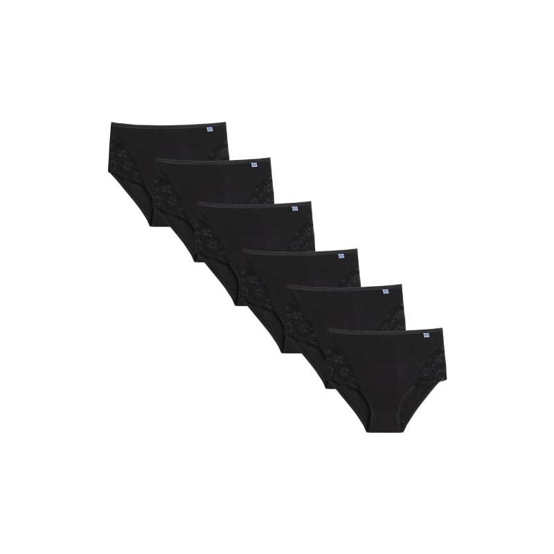 SNELLY Culotte Donna Mutande a Vita Alta Pacco da 6-9-12 Slip in Cotone ...