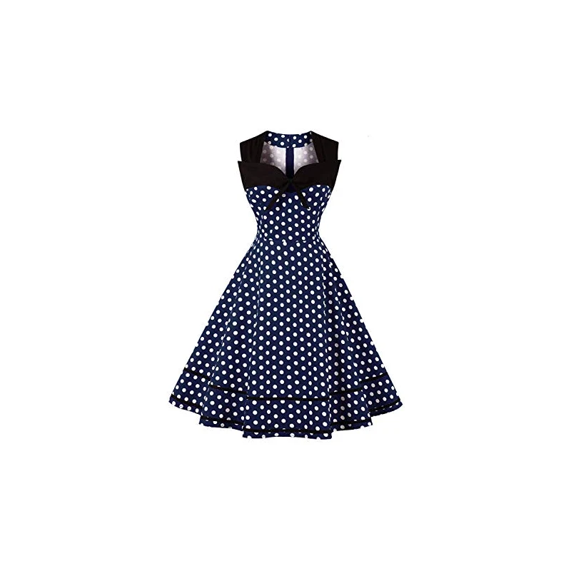 AXOE Donna Abito Vintage Anni 50 Rockabilly da Cerimonia Festa con ...