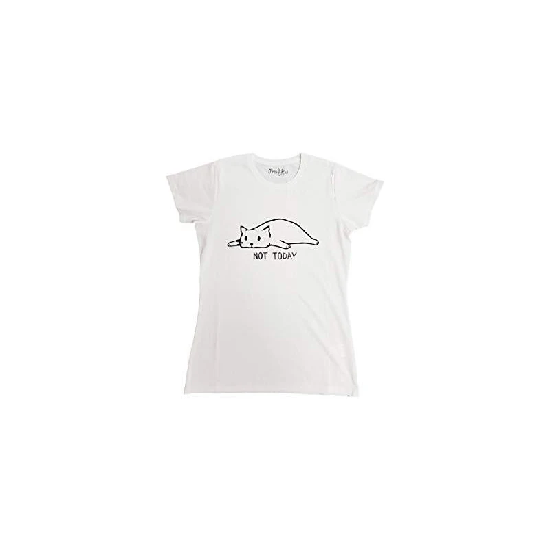 le herisson T-Shirt Maglietta Gatto Stanco Non Oggi Not Today Comic ...