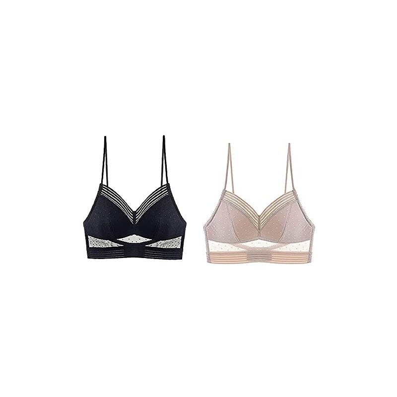 Chagoo Starry Bra - LaxChic Lace U Back Lifting Bra, Low Back Wireless ...