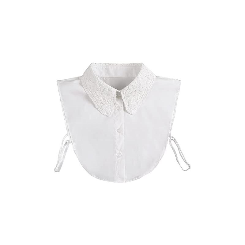 WKTRSM Colletto Camicia Bianco Collare Staccabile Finto Colletto Donna ...
