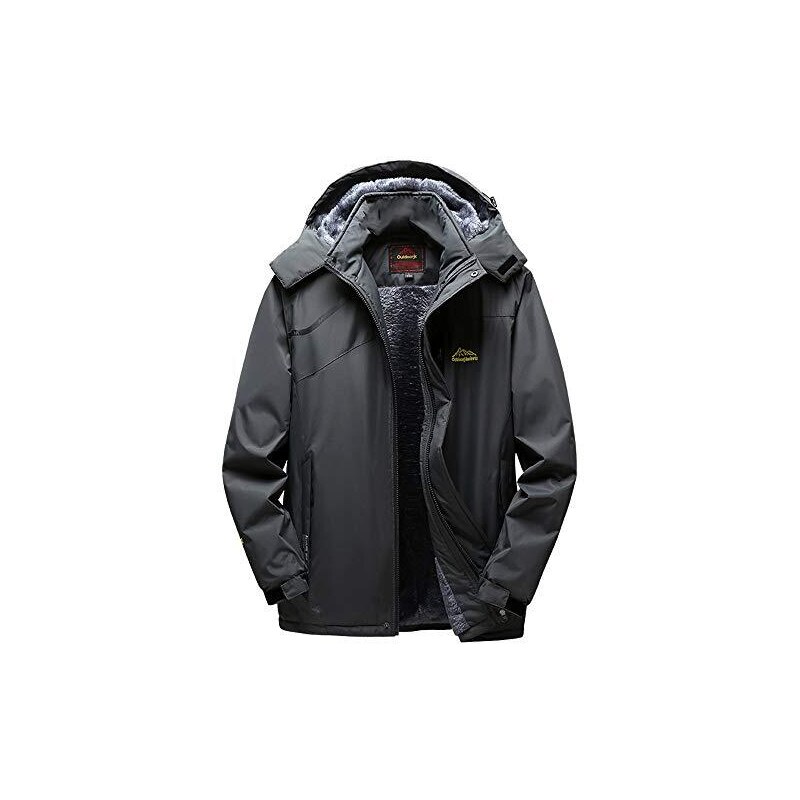 FRAUIT Giacca Esterna Uomo Invernale Parka Eskimo con Cappuccio ...