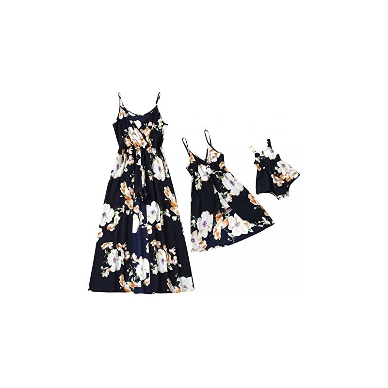 Rmoon Costume Rmoon Vestiti Mamma e Figlia Uguali Neonata Estivi Abiti ...