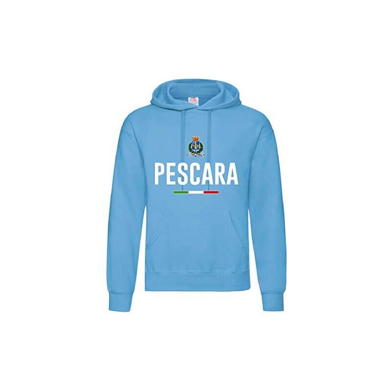 Tipolitografia Ghisleri Felpa Ultras Pescara biancoazzurra/Stemma ...
