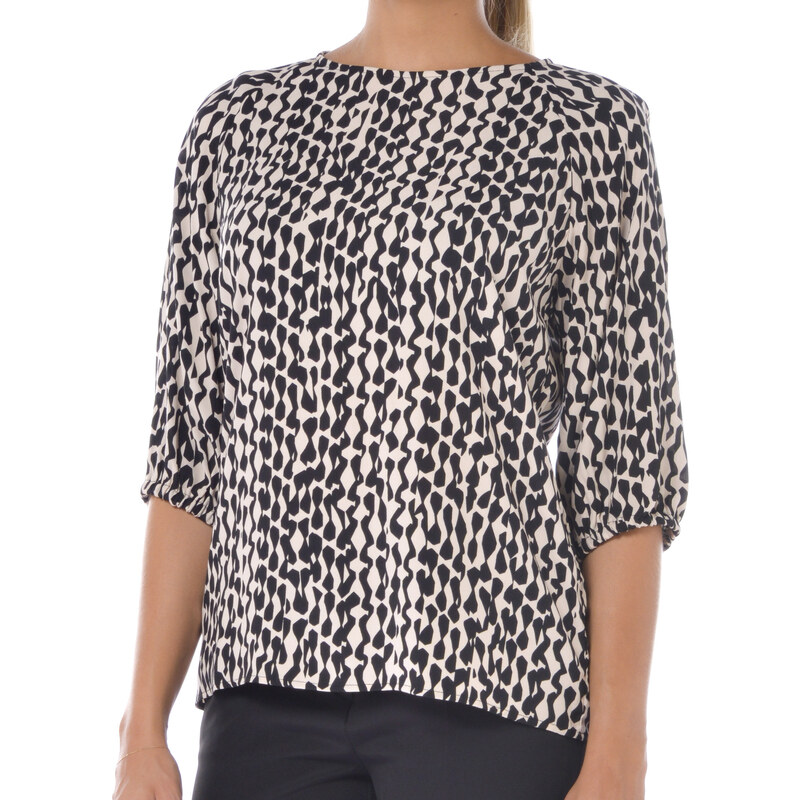 blusa da donna Emme By Marella geometrica con arricciatura - Stileo.it