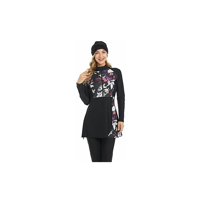 Obaseteck Muslim Swimsuits For Women Plus Size Full Coverage Beachwear