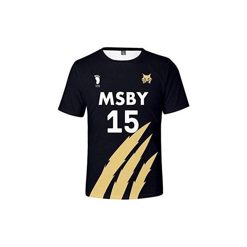 Silver Basic Giapponese Manga Volleyball!! Maglietta Unisex Cosplay ...