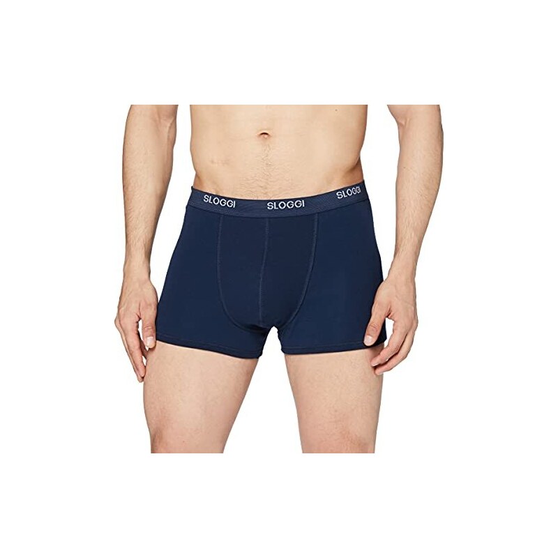 sloggi men Basic Short, Boxer, Uomo, Blu (Night Blue), 7 - Stileo.it