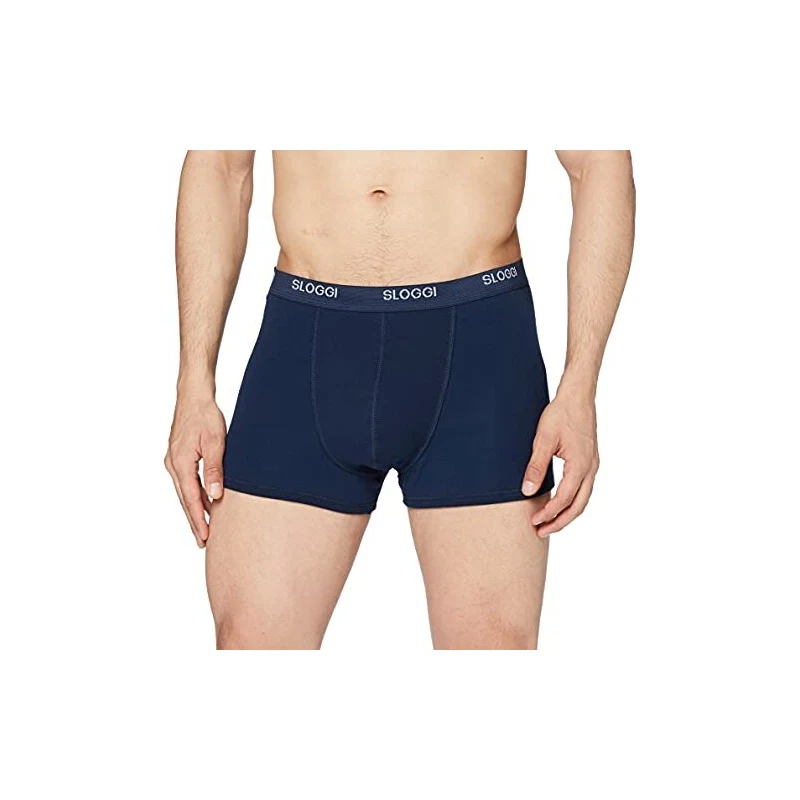 sloggi men Basic Short, Boxer, Uomo, Blu (Night Blue), 7 - Stileo.it