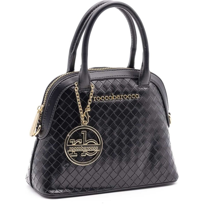 Borsa a mano con tracolla da donna Roccobarocco - RBR910B4503 Nero ...