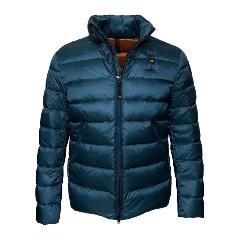BLAUER USA Giubbotto Petrolio Piumino Blauer Con Cerniera Imbottito In ...