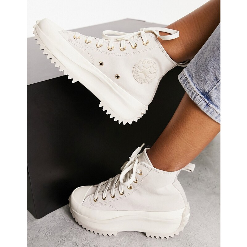Converse - Run Star Hike Hi - Sneakers alte color sabbia del deserto ...