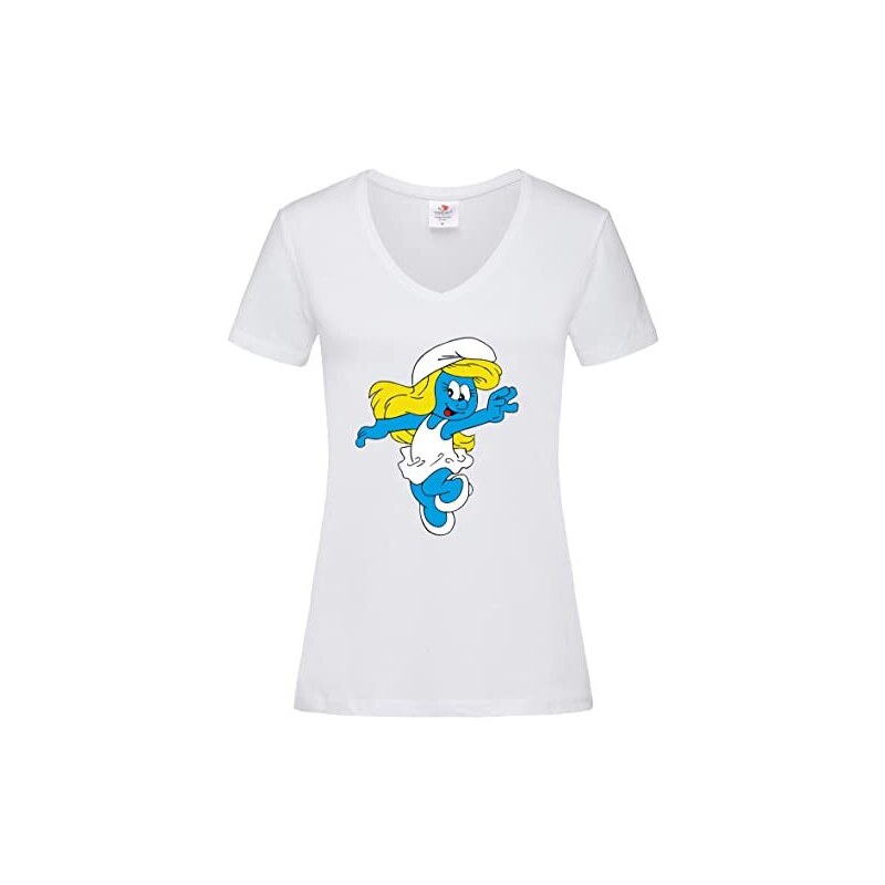 NOOO T-Shirt Puffetta Maglietta Puffi Cartoons 80 Maglia Smurf Vintage ...