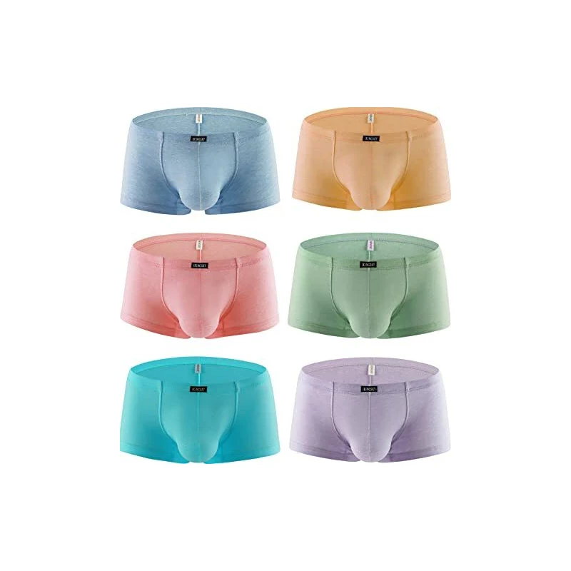 iKingsky Pantaloncini da uomo in cotone con rigonfiamento intimo sexy a ...