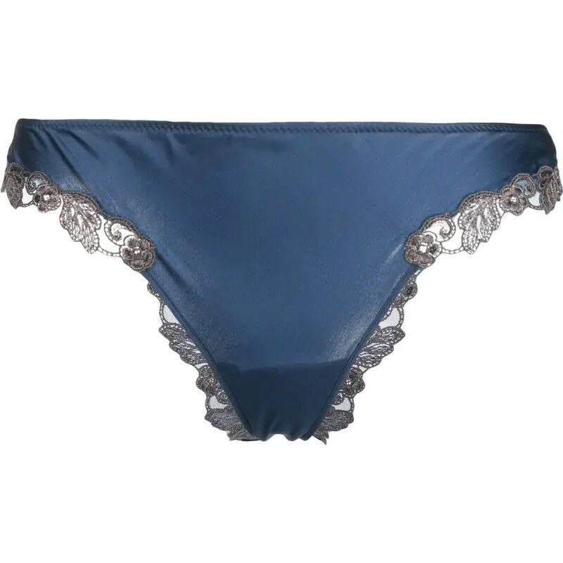 La Perla Slip con ricamo - Blu - Stileo.it