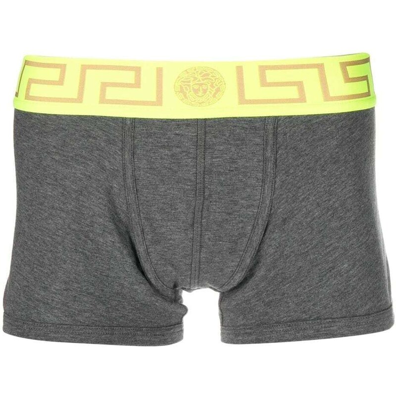 Versace Boxer Medusa con banda logo - Grigio - Stileo.it