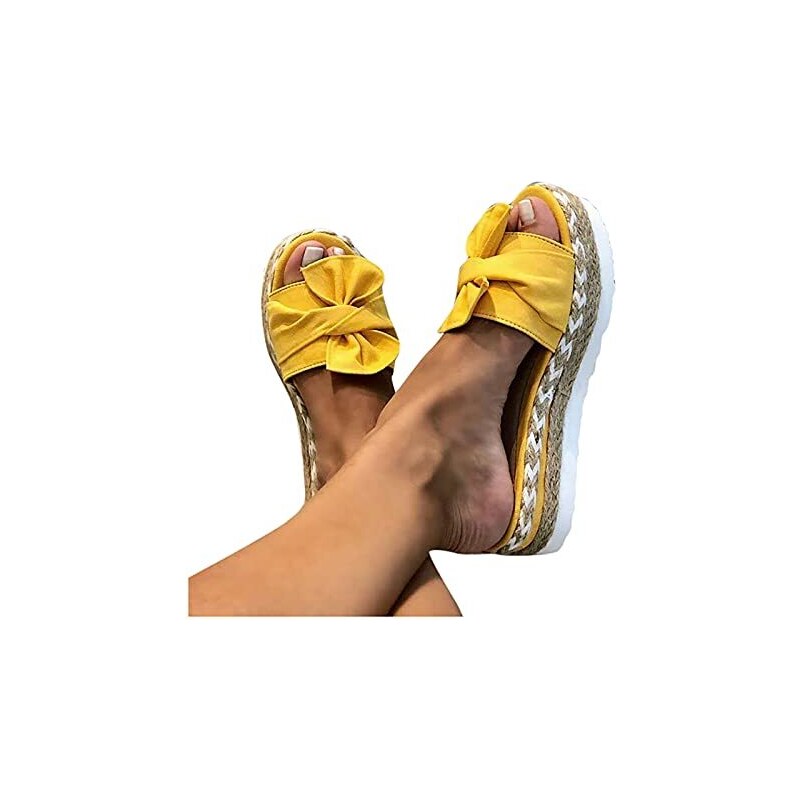 LJHH Sandali Donna Sexy Moda Tacco Spesso Con Zeppa Sandalo Donne ...