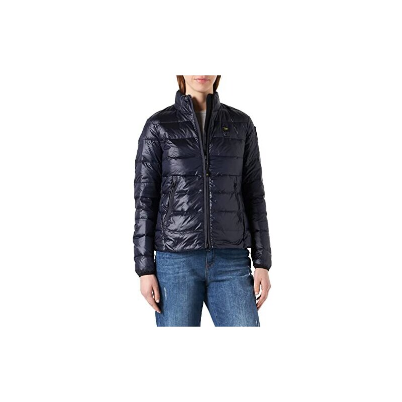 Blauer Giubbini Corti Imbottito Piuma Giacchetto, 881LC Blu Iris INT ...