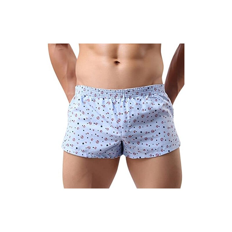 Fulidngzg Boxer Uomo Divertenti Basic Estivi Lunghi Intimo Bianchi ...