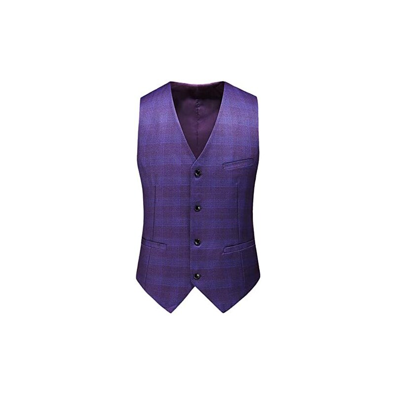 Youllyuu Gilet da uomo gilet scozzese gilet Steampunk gilet festa di ...