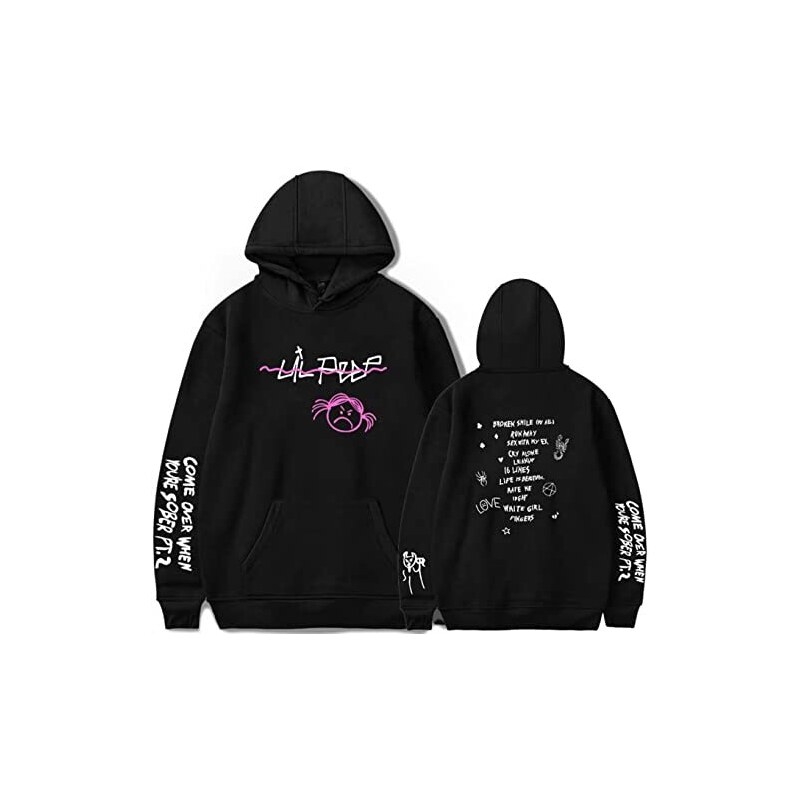 RAG Lil Peep Sad Girl Hip Hop Felpa con cappuccio Weep Crybaby Rapper ...