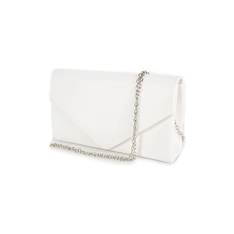 Emila Pochette bianca a busta Clutch bag da donna per cerimonia borsa ...