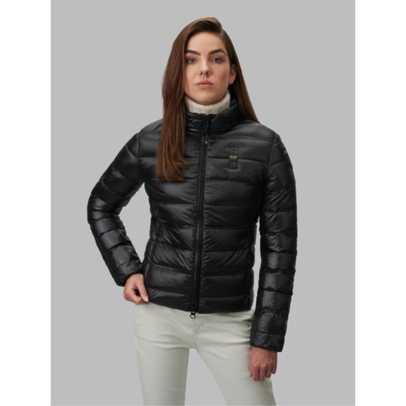 Blauer Giubbino Donna Piumino In 100% Nylon E Imbottitura Sorona Aura ...