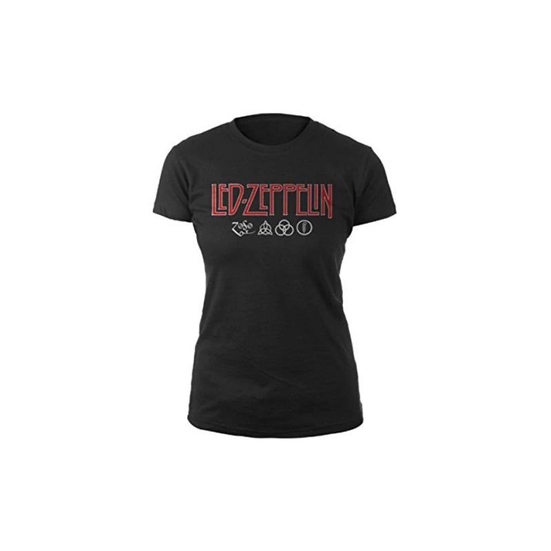Tee Shack Ladies LED Zeppelin Logo Jimmy Page Rock Ufficiale Donne ...