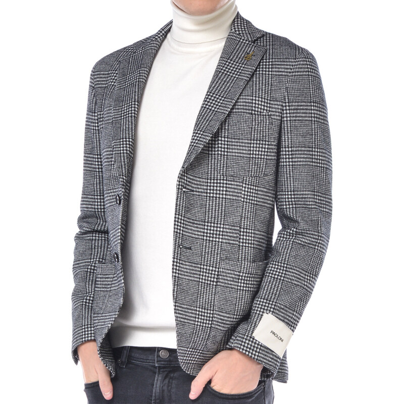 giacca da uomo Paoloni check con tasche - Stileo.it