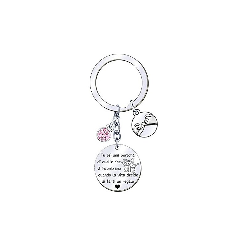 MNBVBV Portachiavi Regalo Amica Compleanno Regalo Collega Idee Regalo ...