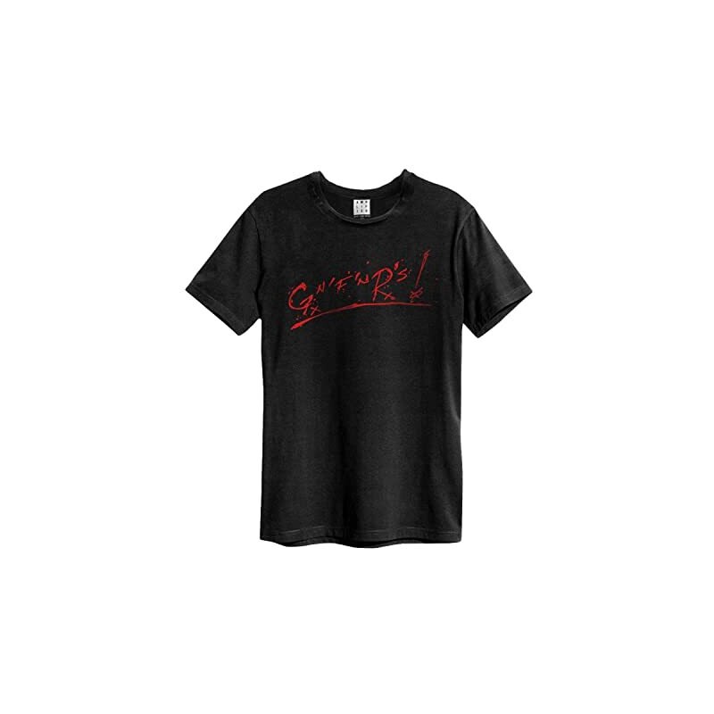 Amplified G.N.F.N.R.S Maglietta Guns N Roses Adulto Unisex (S) (Nero ...