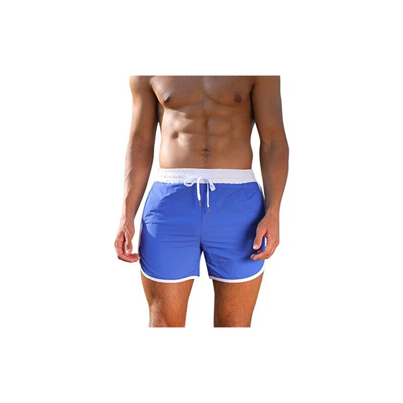 UIYUI Pantaloncini da corsa da uomo, casual, tinta unita, alla moda ...